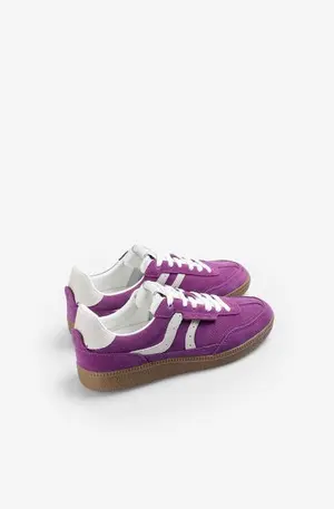 SCALPERS Numico Split Suede Sneakers - Purple