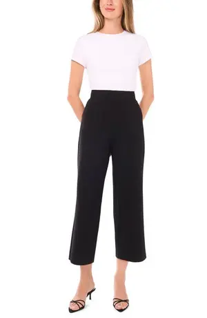 Vince Camuto Patch Pocket Pull-on Wide Leg Trousers