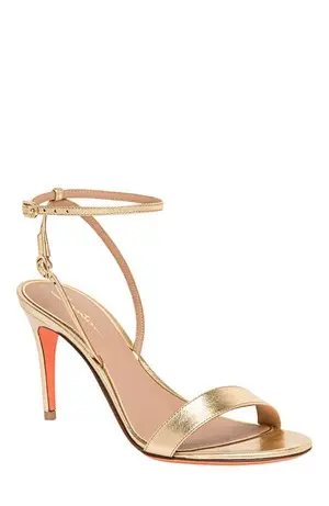 Santoni Leather High-heel Sandals - Gold