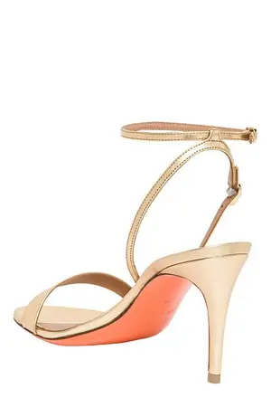 Santoni Leather High-heel Sandals - Gold