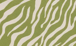 MATOUK Regine Set Of 4 Linen Zebra Stripe Linen Napkins - Grass