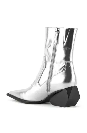 United Nude Ricky West Mid Boot - Silver