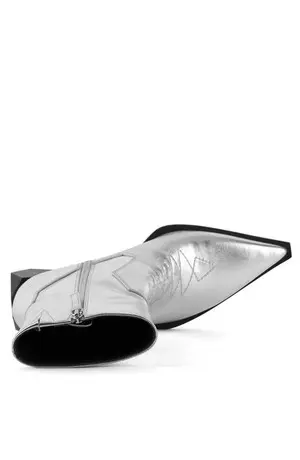 United Nude Ricky West Mid Boot - Silver