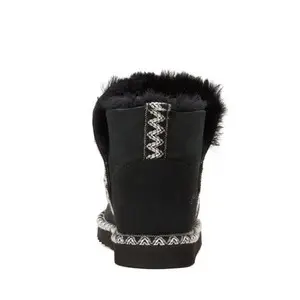 DEARFOAMS Fireside Perth Shearling Bootie - Black
