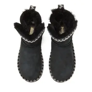 DEARFOAMS Fireside Perth Shearling Bootie - Black