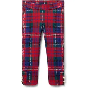 Janie And Jack Tartan Button Cuff Pant
