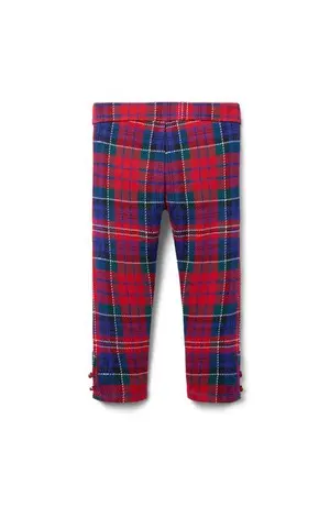 Janie And Jack Tartan Button Cuff Pant