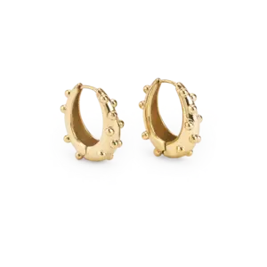 HEY HARPER Bubble Bella Hoop Earrings - Gold