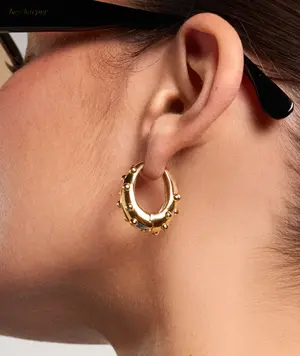 HEY HARPER Bubble Bella Hoop Earrings