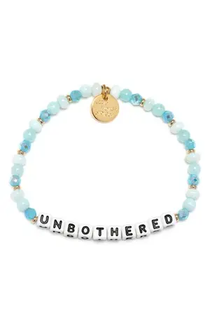 LITTLE WORDS PROJECT Unbothered Beaded Stretch Bracelet