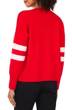 Vince Camuto Number 28 Pullover Sweater - Bright Cherry Sw