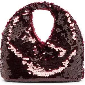 Dolce Vita Dahlia Sequin Shoulder Bag - Burgundy