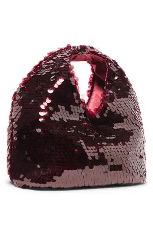Dolce Vita Dahlia Sequin Shoulder Bag - Burgundy
