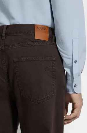 Zegna Roccia City Fit Jeans - Dark Brown