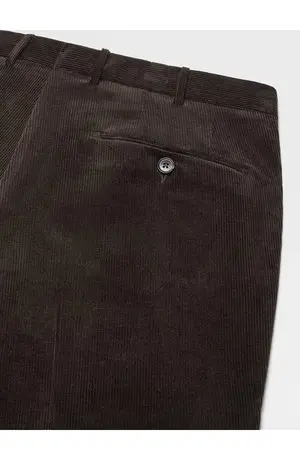 Zegna Cashco Stretch Cotton & Cashmere Corduroy Trousers