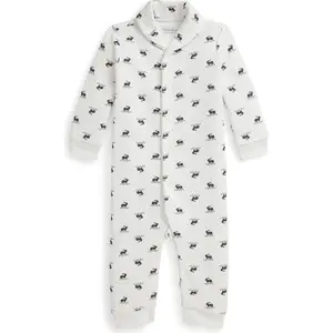 Ralph Lauren Print Fleece Romper