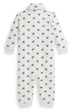 Ralph Lauren Print Fleece Romper
