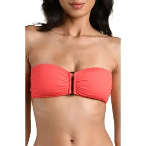 La Blanca Island Goddess Bandeau Bikini Top - Sunset Glow