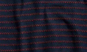 Billy Reid Texture Stripe Polo Sweater - Carbon Blue