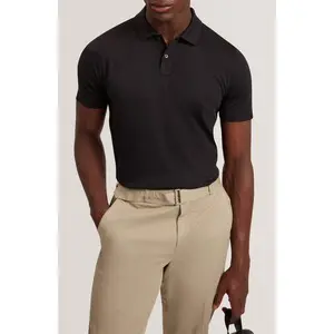 Ted Baker London Connall Cotton Polo - Black