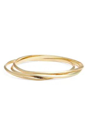 Nordstrom Set Of 3 Knife Edge Bangles