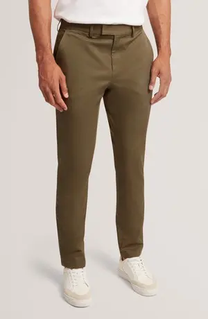 Ted Baker London Howetown Stretch Cotton Chinos - Khaki