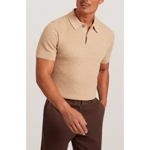 Ted Baker London Janko Textured Polo - Camel