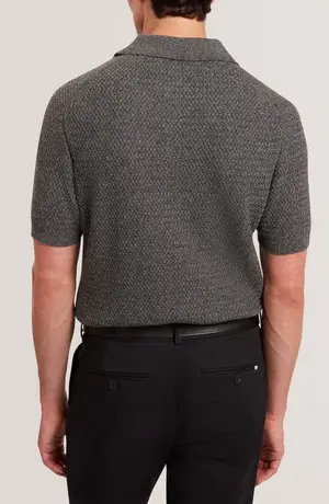 Ted Baker London Janko Textured Polo - Mid-grey
