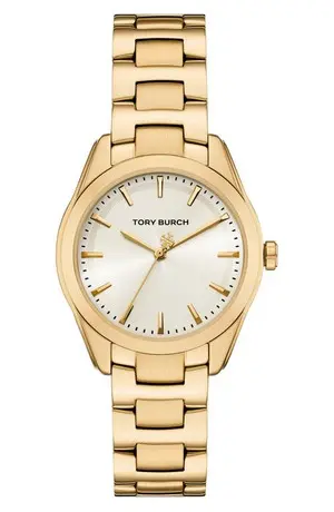 Tory Burch The Miller Bracelet Watch - Pale Gold
