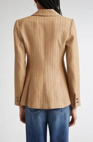 L'Agence Chamberlin Striped Blazer