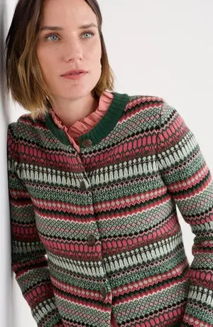SEASALT CORNWALL Percella Cove Merino Wool-blend Cardigan