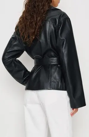 REFORMATION Veda Jaden Leather Jacket