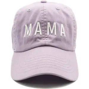 REY TO Z Mama Embroidered Baseball Cap Purple