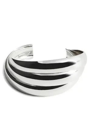Mango Stacked Cuff Bracelet - Silver
