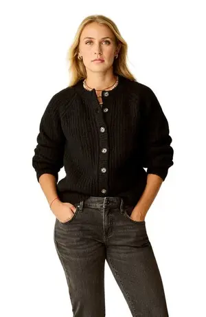 Carve Designs Daphne Wool Cardigan - Black