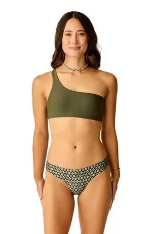 Carve Designs Sanitas 2.0 Bikini Bottom - Dk. Fir Batik