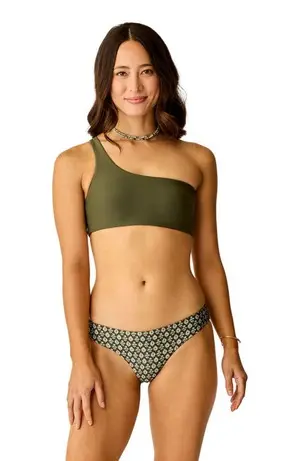 Carve Designs Sanitas 2.0 Bikini Bottom - Dk. Fir Batik