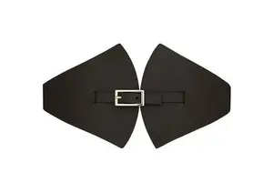 VAINCOURT PARIS La Remarquable Leather Belt - Black