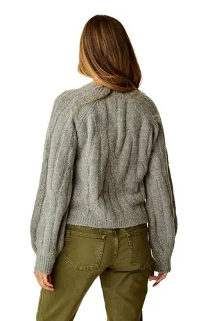 Carve Designs Eloise Wool Sweater - Mid Grey