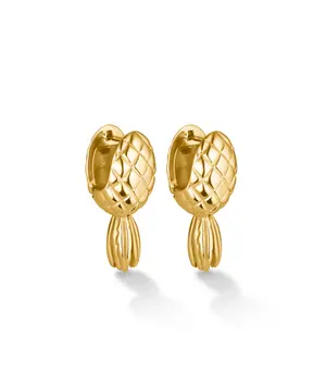 HEY HARPER Pineapple Stud Earrings - Gold