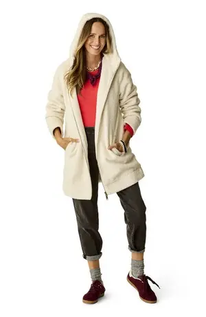 Carve Designs Indy Boucle Fleece Jacket - Birch