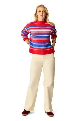 Carve Designs Olivia Plush Sweater - Multistripe