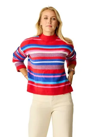 Carve Designs Olivia Plush Sweater - Multistripe