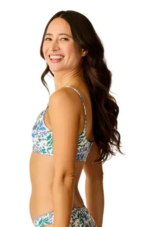 Carve Designs Escondido Compression Reversible Top - Lagoon/cloud Multifloral