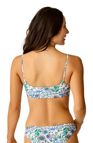 Carve Designs Escondido Compression Reversible Top - Lagoon/cloud Multifloral