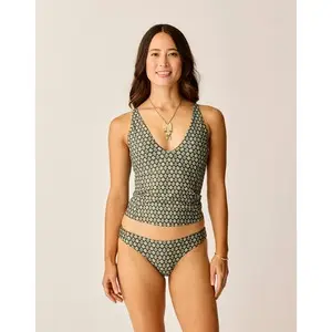 Carve Designs Serenity Compression Tankini - Dk. Fir Batik