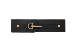 VAINCOURT PARIS La Gracieuse Leather Corset Belt - Black