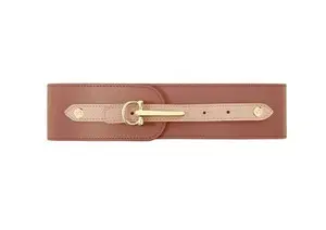 VAINCOURT PARIS La Gracieuse Leather Corset Belt - Nude