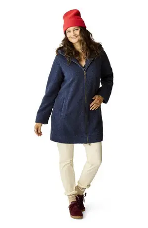 Carve Designs Indy Boucle Fleece Jacket - Navy