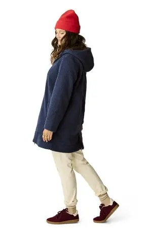 Carve Designs Indy Boucle Fleece Jacket - Navy